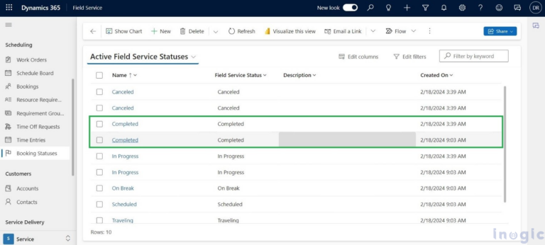 Managing Work Orders based on Completion Status in Dynamics 365 Field ...