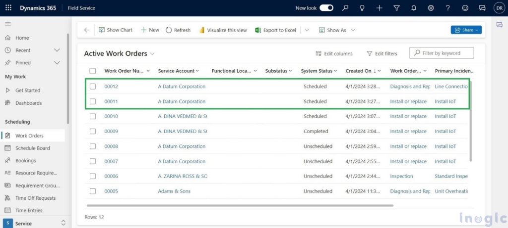 Managing Work Orders based on Completion Status in Dynamics 365 Field ...