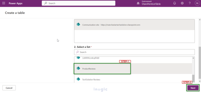 Create a table in Dynamics 365 CRM from the SharePoint List - Microsoft ...