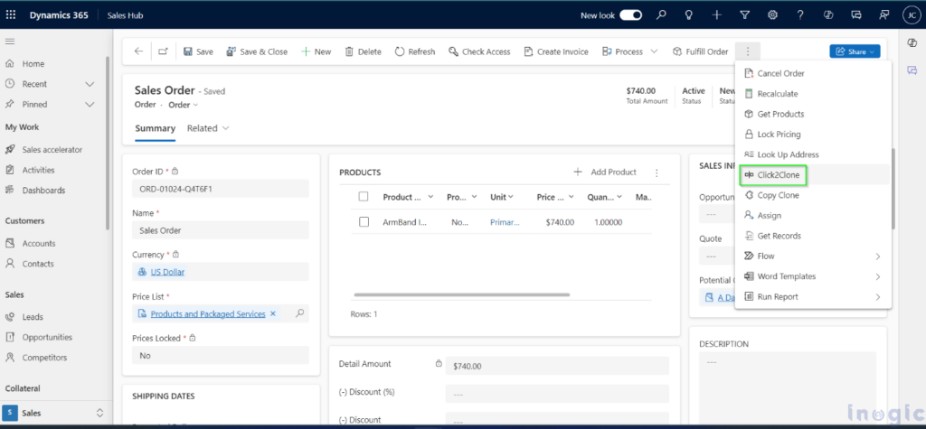 Clone Dynamics 365 CRM Sales Order Records along with their Related Invoice Records! - Microsoft ...
