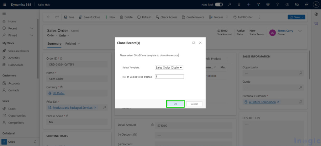 Clone Dynamics 365 CRM Sales Order Records along with their Related Invoice Records! - Microsoft ...