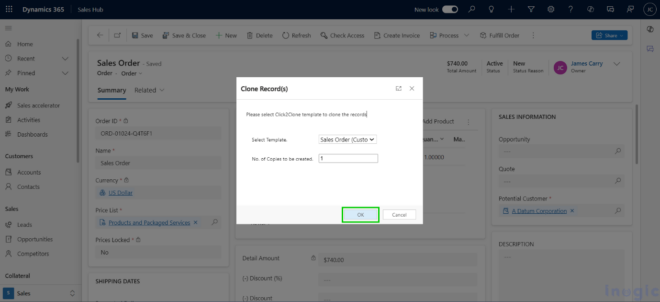 Clone Dynamics 365 CRM Sales Order Records along with their Related Invoice Records! - Microsoft ...