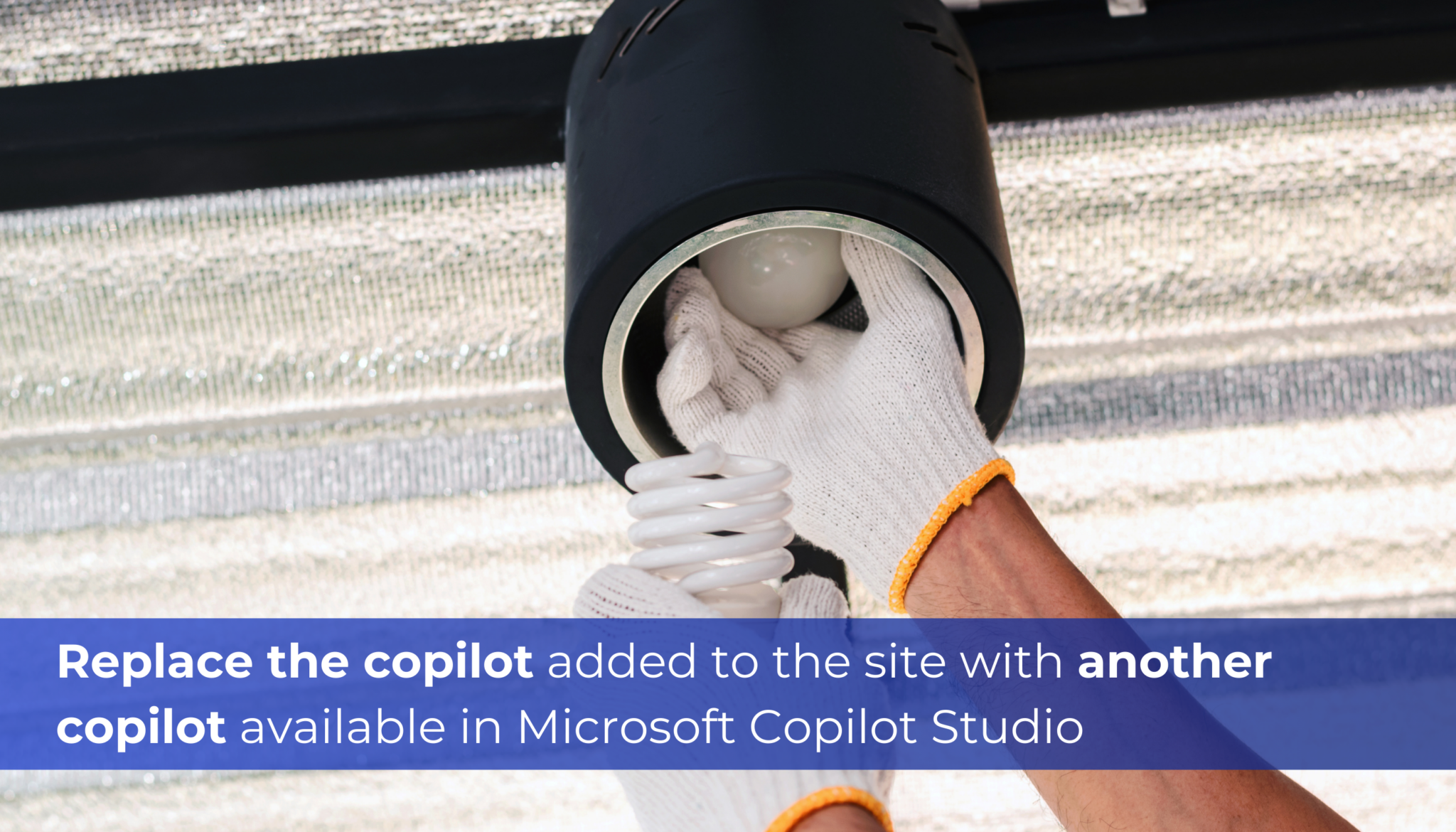 Replace the copilot added to the site with another copilot available in Microsoft Copilot Studio ...