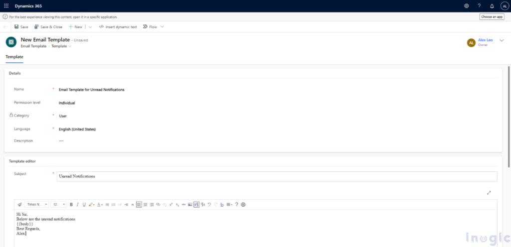 Steps to Set Up Email Notifications in Dynamics 365 and Never Miss an Alert