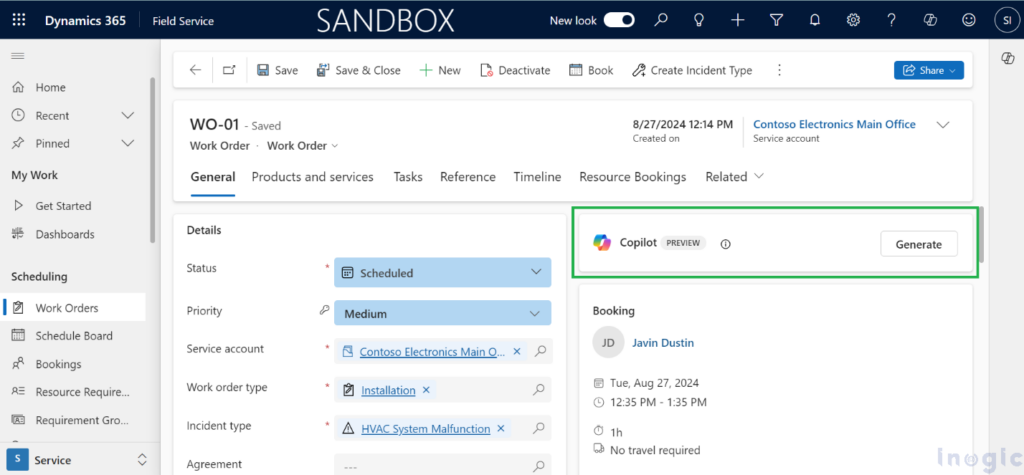 Generate Work Order Summary with Copilot in Dynamics 365 Field Service ...