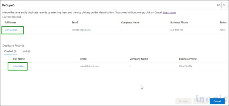 Detect And Merge Dynamics 365 Crm Duplicate Records With New Deduped