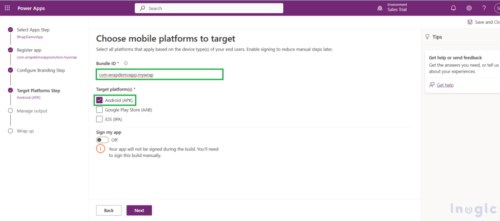 Wrapping Feature in Power Apps: Converting Canvas Apps into Native Android Mobile Apps ...