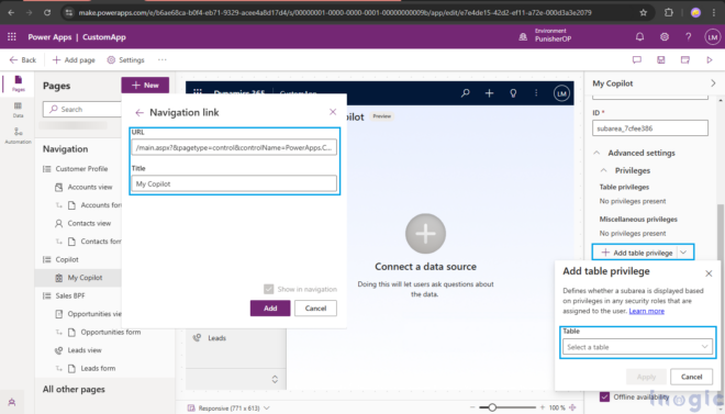 How To Add a Copilot Page in the Site Map Entry to Your Custom Sales ...