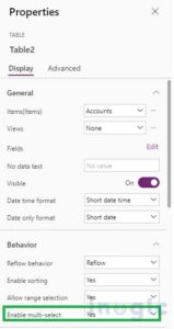 Multi Select in Table Control for Bulk Actions within Power Apps - Microsoft Dynamics 365 CRM ...