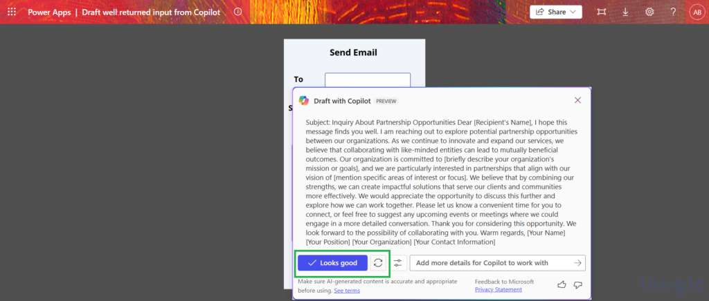 Enhancing User Text Input With Copilot In Power Apps Microsoft