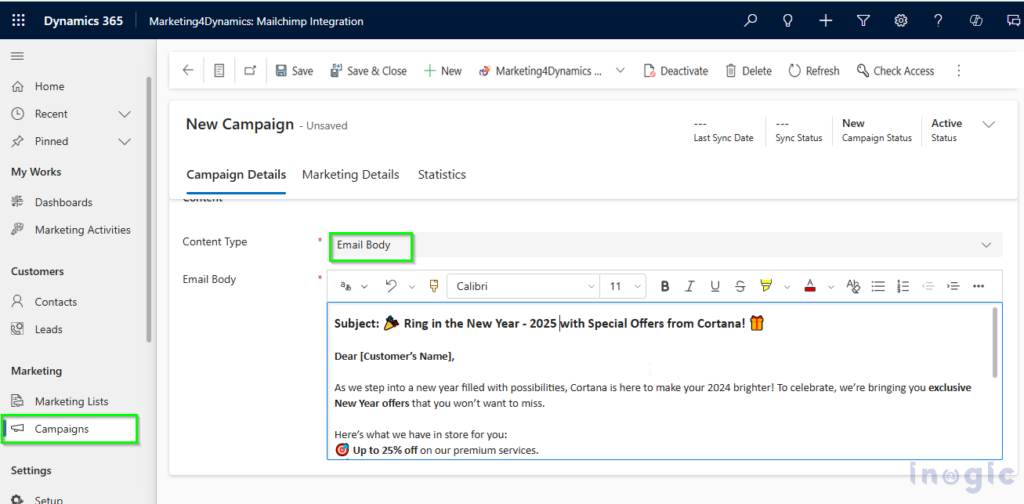 How to Create Mailchimp Email Campaigns Directly from Dynamics 365 CRM ...
