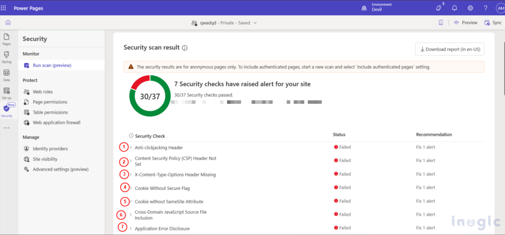 Power Pages Portal Security Scan Feature in Dynamics 365 - Microsoft ...