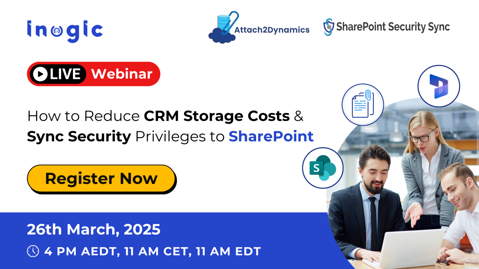 Webinar: How to Reduce CRM Storage Costs & Securely Sync Documents to SharePoint! - Microsoft ...