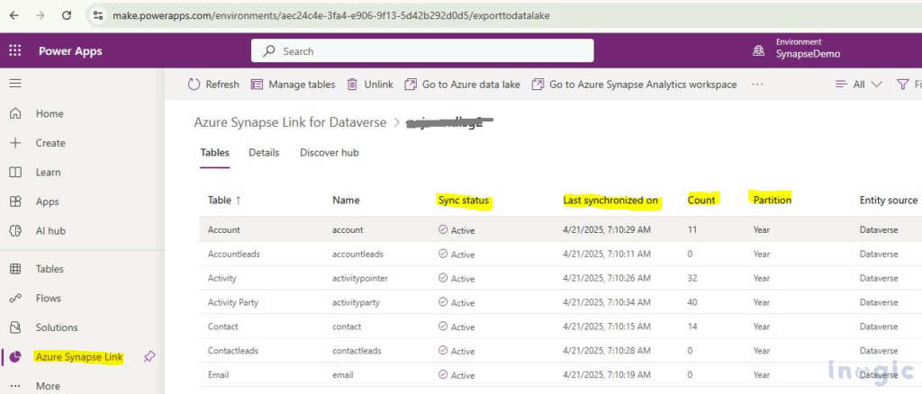 Simplify Audit Log Export from Dataverse for Compliance and Governance Using Azure Synapse Link ...