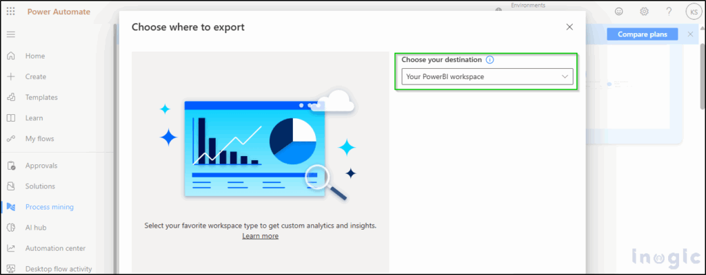 Add Process Mining Report in Power BI Workspace - Microsoft Dynamics ...