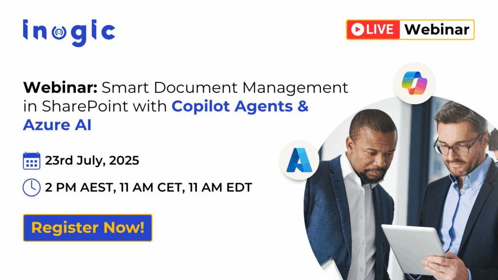 Webinar: Smart Document Management in SharePoint with Copilot Agents & Azure AI - Microsoft ...