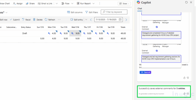 From Tedious to Effortless: How Copilot Transforms Time Entry in Dynamics 365 Project Operations ...