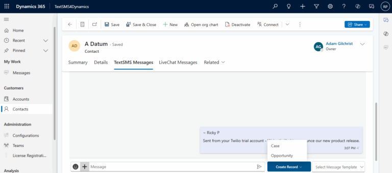 How to Integrate SMS with Microsoft Dynamics 365 CRM: Step-by-Step Guide - Microsoft Dynamics ...