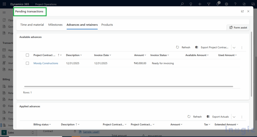 How to Use Modern Invoicing in Project Operations - Microsoft Dynamics ...