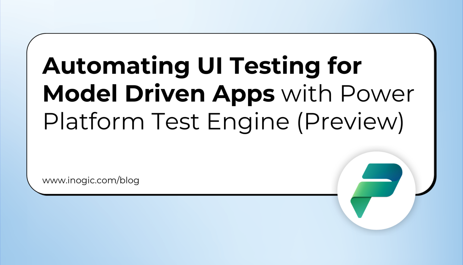 Automating UI Testing for Model Driven Apps with Power Platform Test ...