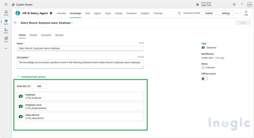 Adding Dataverse as a Knowledge Source in Microsoft Copilot Studio ...