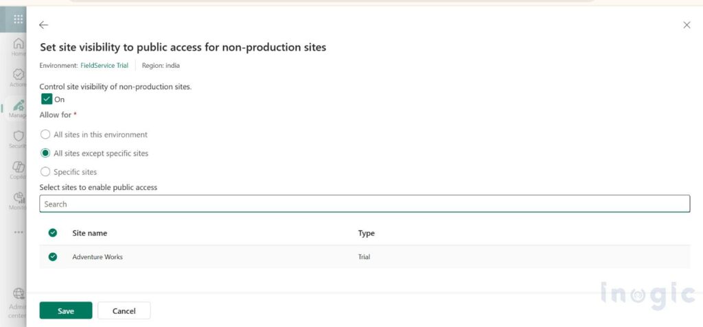 Control Public Access for Power Pages (Non-Production)