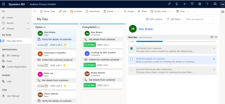Business Process Dynamics 365 CRM To Do Checklist | Inogic