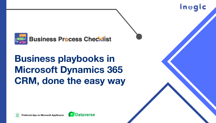 Business Process Dynamics 365 CRM To Do Checklist | Inogic