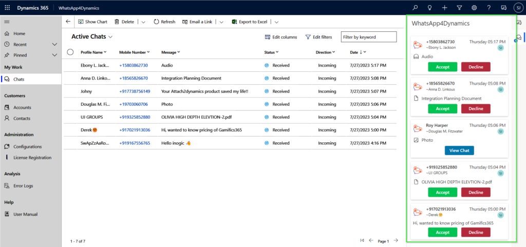 WhatsApp Dynamics 365 CRM Integration | Inogic WhatsApp Dynamics 365 CRM Integration | Inogic