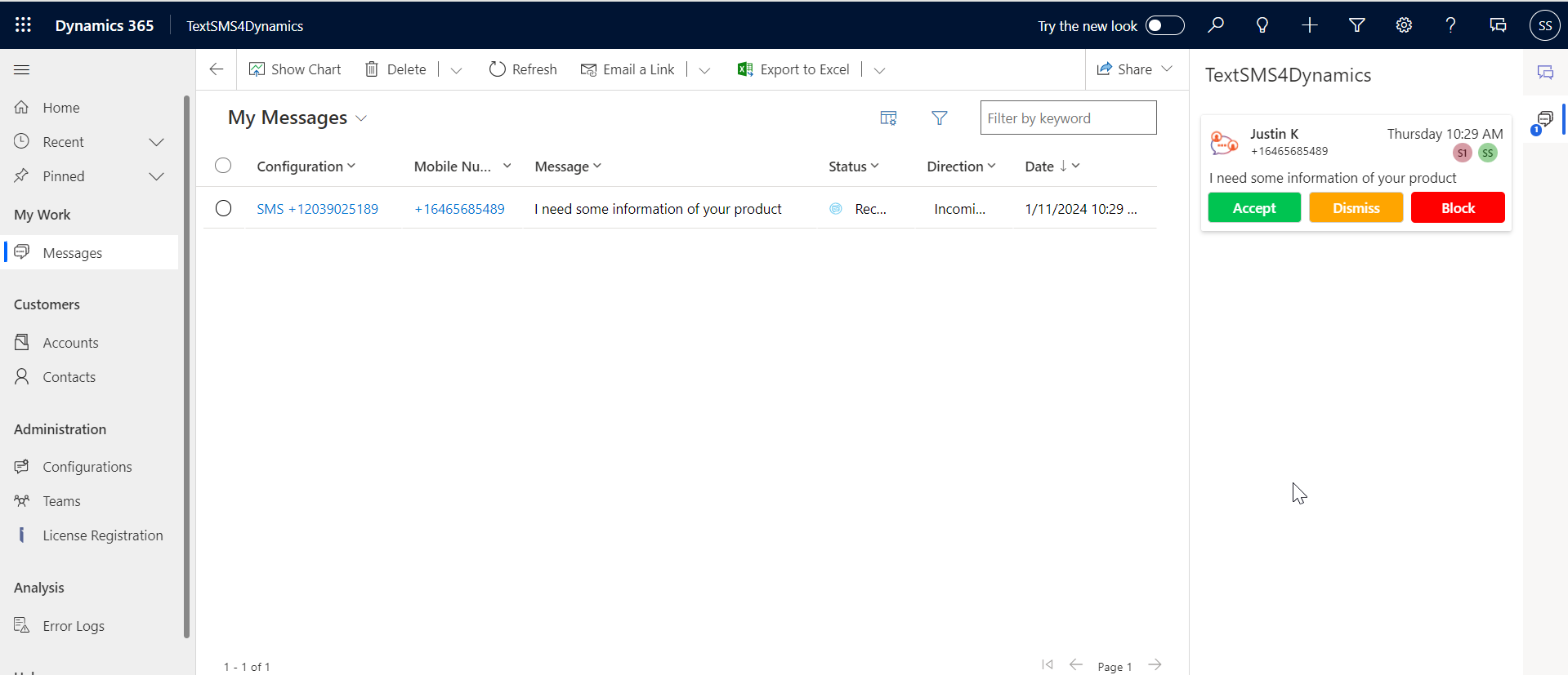 Integrate Text SMS with Dynamics 365 CRM | TextSMS4Dynamics