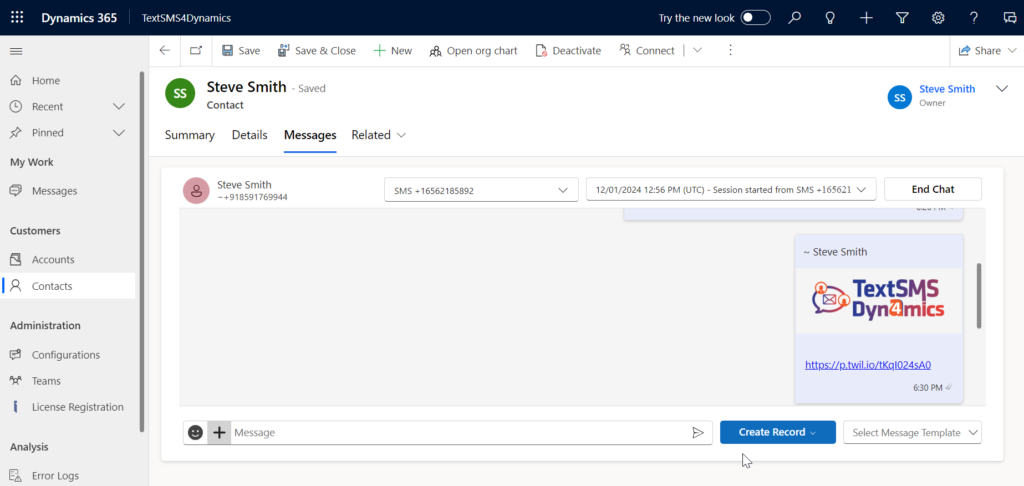 Integrate Text SMS with Dynamics 365 CRM | TextSMS4Dynamics