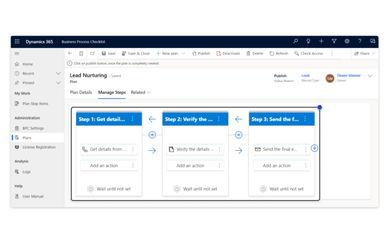 Business Process Dynamics 365 CRM To Do Checklist | Inogic