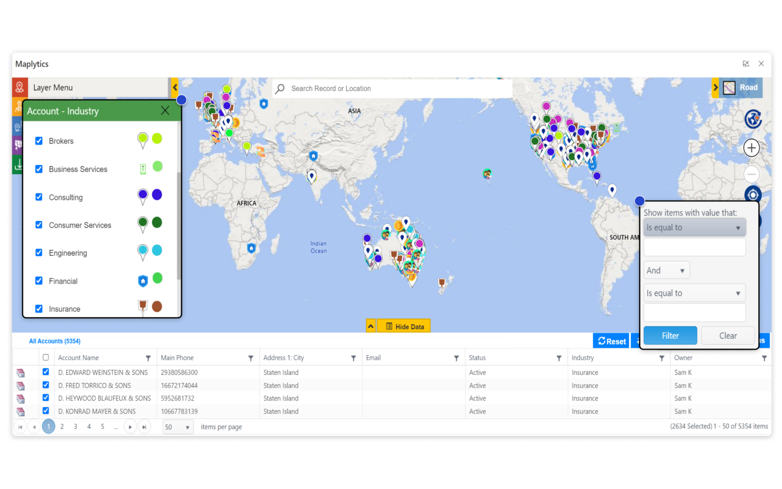 Maps Integration for Dynamics 365 CRM | Bing/Azure Map | Maplytics