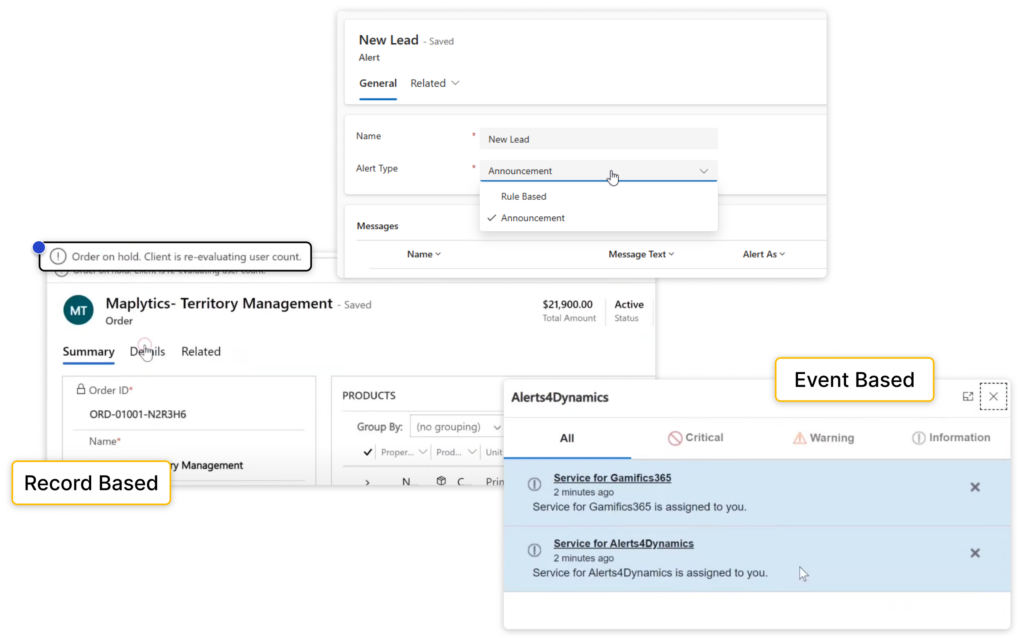 Manage Alerts & Notifications in Dynamics 365 CRM | Alerts4Dynamics