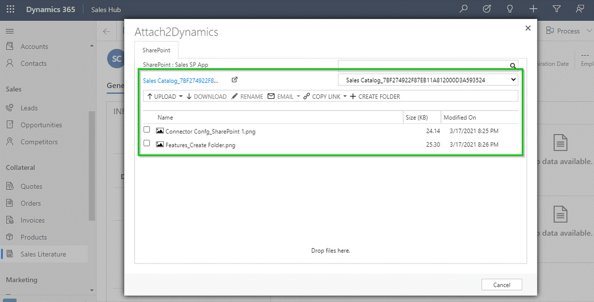 Access SharePoint Files Directly Inside Dynamics 365